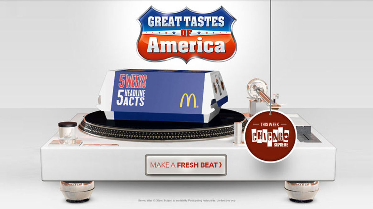 Fresh Beats - Great Tastes Of America - McDonald's | Mcasso
